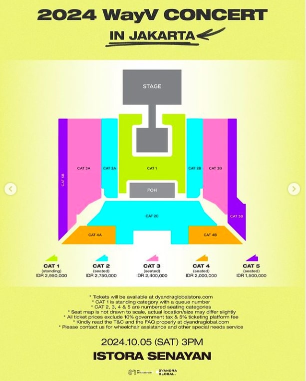 Jadwal Penjualan dan Harga Tiket Konser Perdana WayV di Jakarta